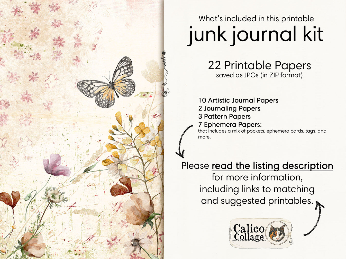 Calico Farms Junk Journal Kit – CalicoCollage