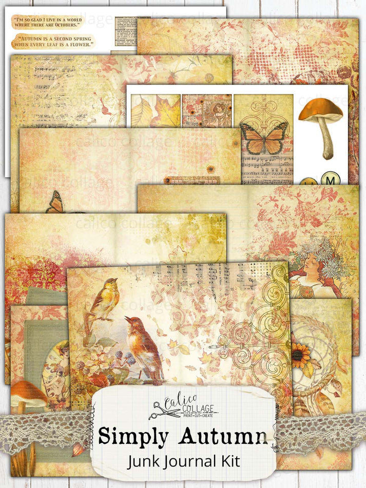 Simply Autumn Printable Journal Kit – CalicoCollage