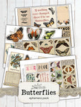 Butterfly Ephemera, Junk Journal Printable – CalicoCollage