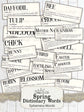 Spring Dictionary Words, Printable Ephemera Words – CalicoCollage