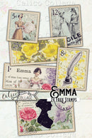 Jane Austen Emma Printable Faux Stamps – CalicoCollage