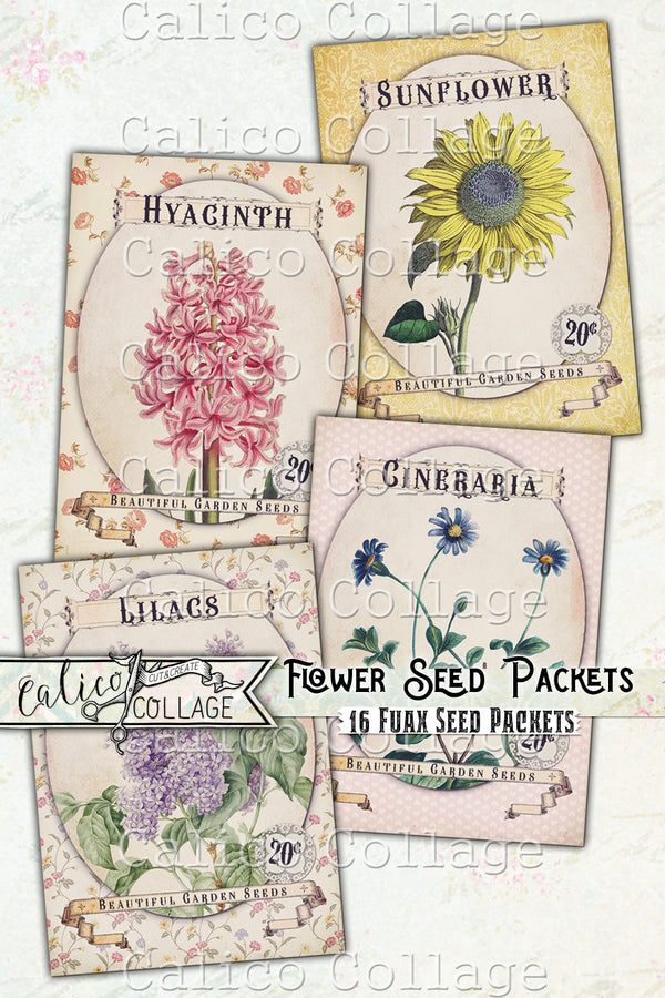 Printable Flower Seed Packets – CalicoCollage