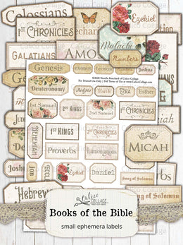 Printable Books of the Bible Labels – CalicoCollage